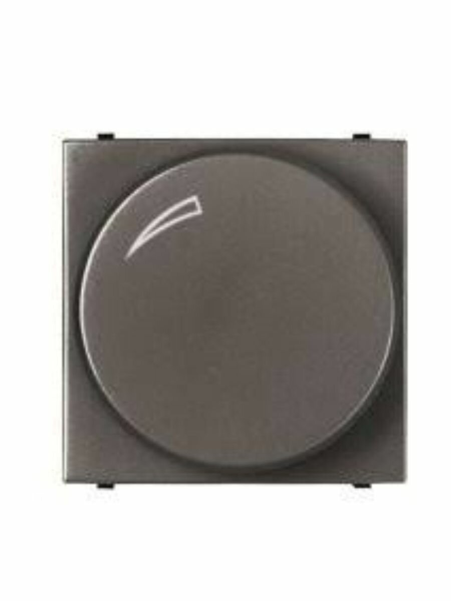 Светорегулятор поворотный (Led) 10-250 Вт 2 модуля ABB Zenit, антрацит (N2260.3 AN) 2CLA226030N1801