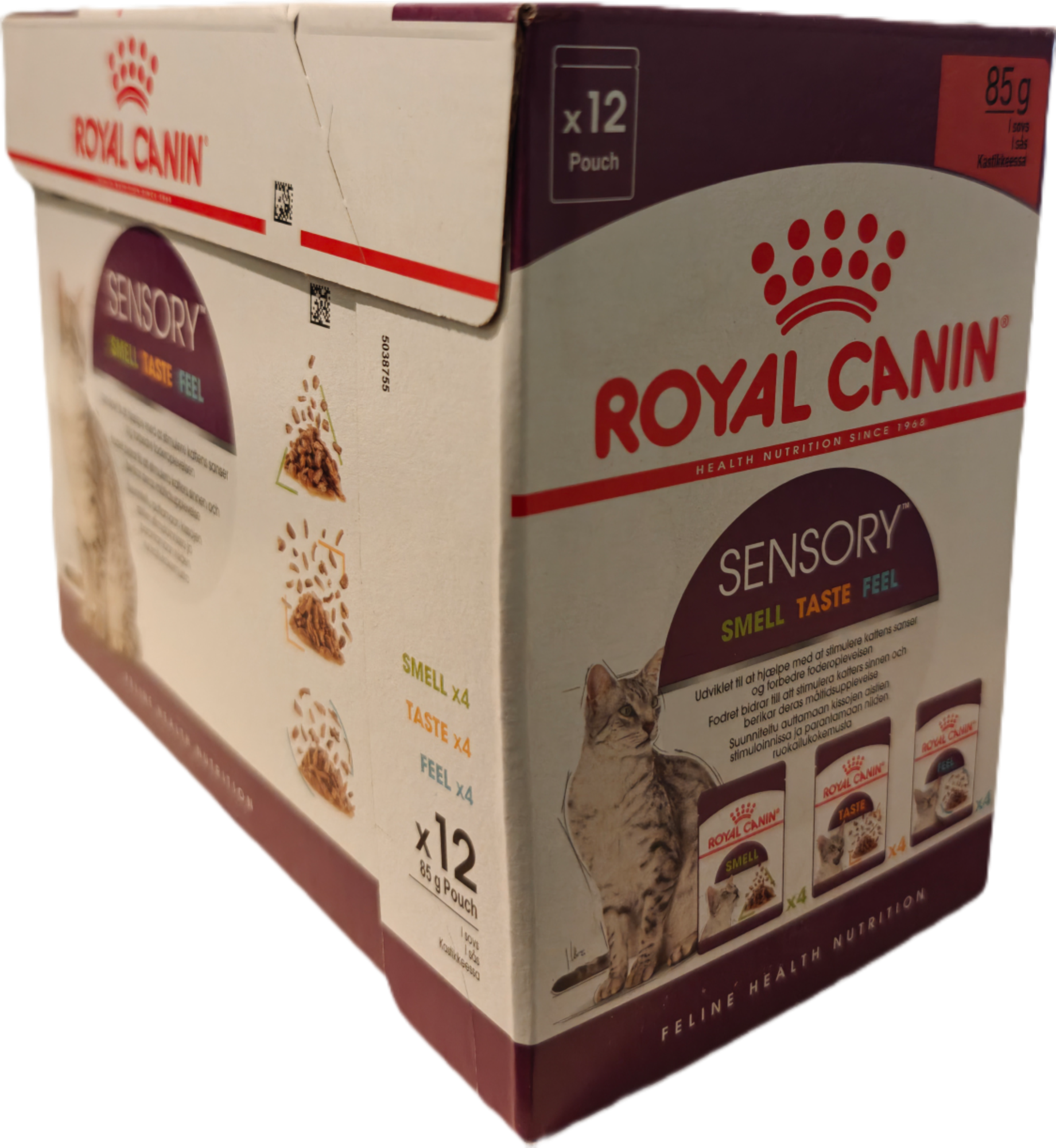 Влажный корм Royal Canin Sensory Smell Taste Feel мультипак 12шт*85гр (3 вкуса)
