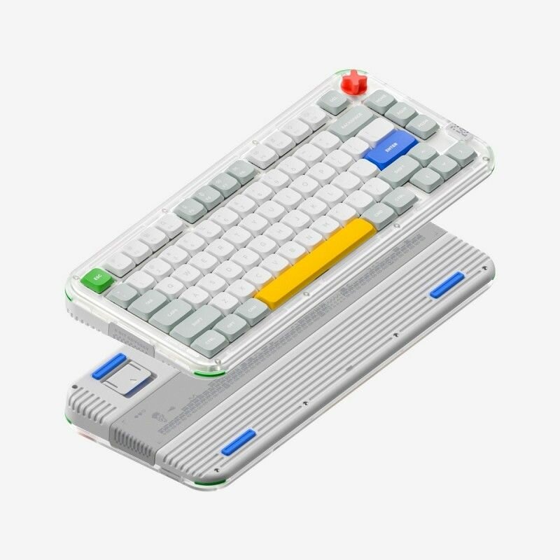 Беспроводная механическая клавиатура Nuphy Kick75, гибридный профиль, прошивка IO, Red nano switch