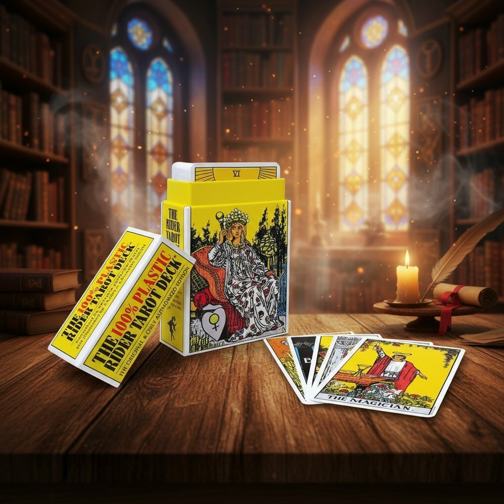 Карты Таро "Plastic Rider Waite Tarot" US Games / Колода Таро Уэйта Пластиковая 63624 US Games Systems