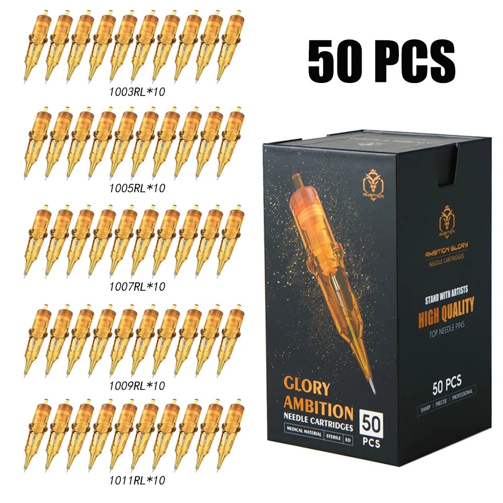 Иглы для тату Ambition Glory 50 шт, размер 50PCS-4