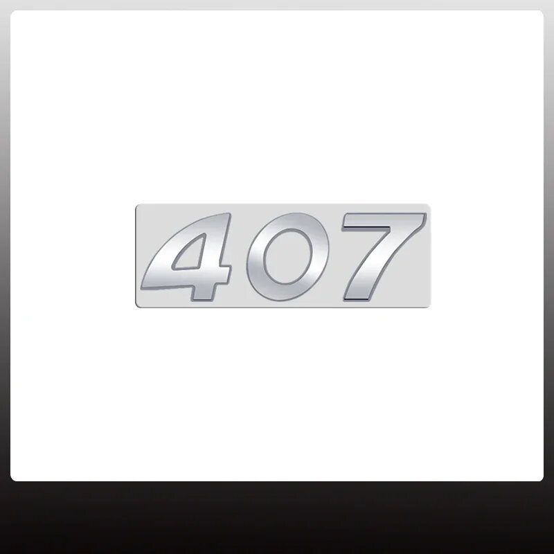 1 шт. для Peugeot 107 407 наклейка с надписью автомобильный значок логотип 3D металлическая 407