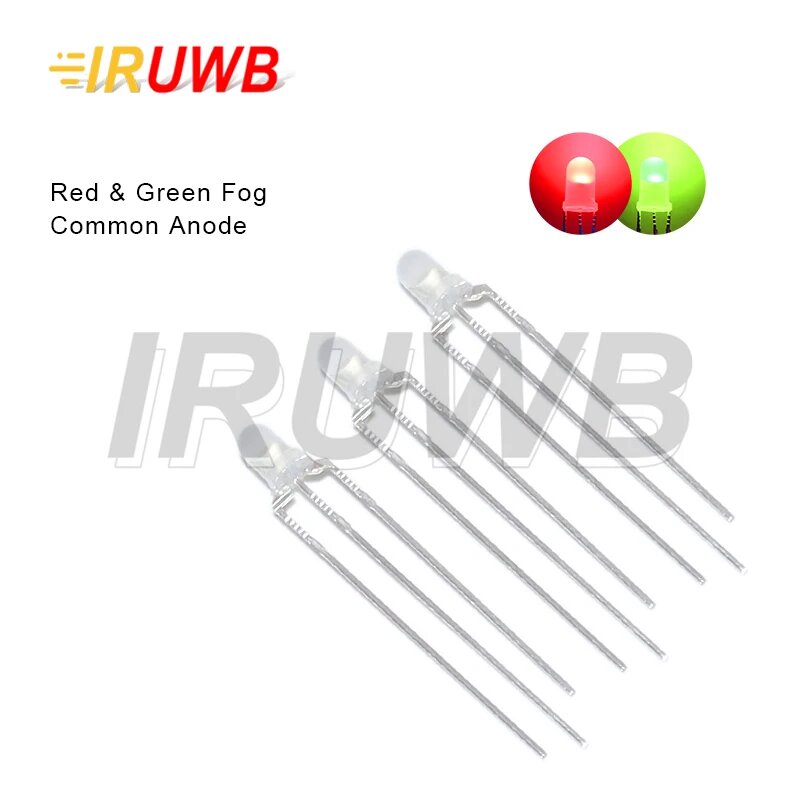 Двухцветные светодиоды Red & Green Common Anode 50pcs Type3