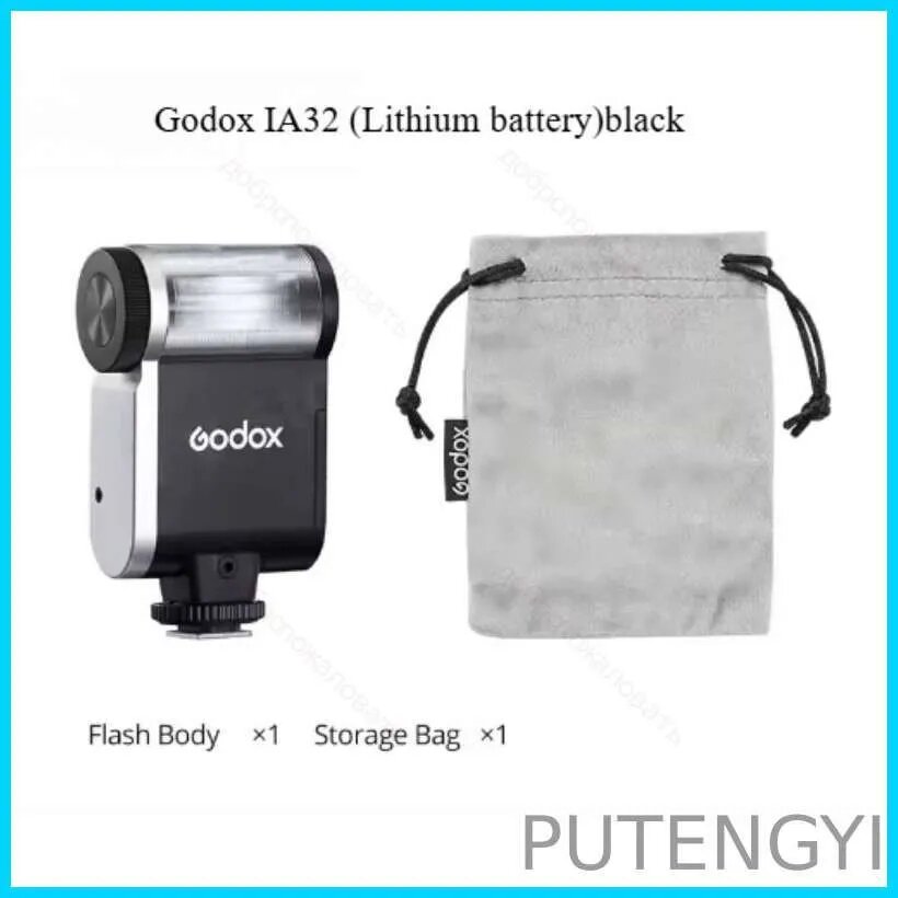 Godox IA32 (Lithium battery)black Мини фотовспышка для Canon Fuji Olympus Pentax Sony Nikon Panasonic