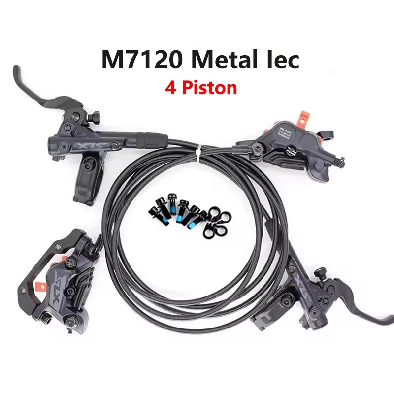SHIMANO MT410 Гидравлические дисковые тормоза 2 поршня черные M7120 Metal Ice