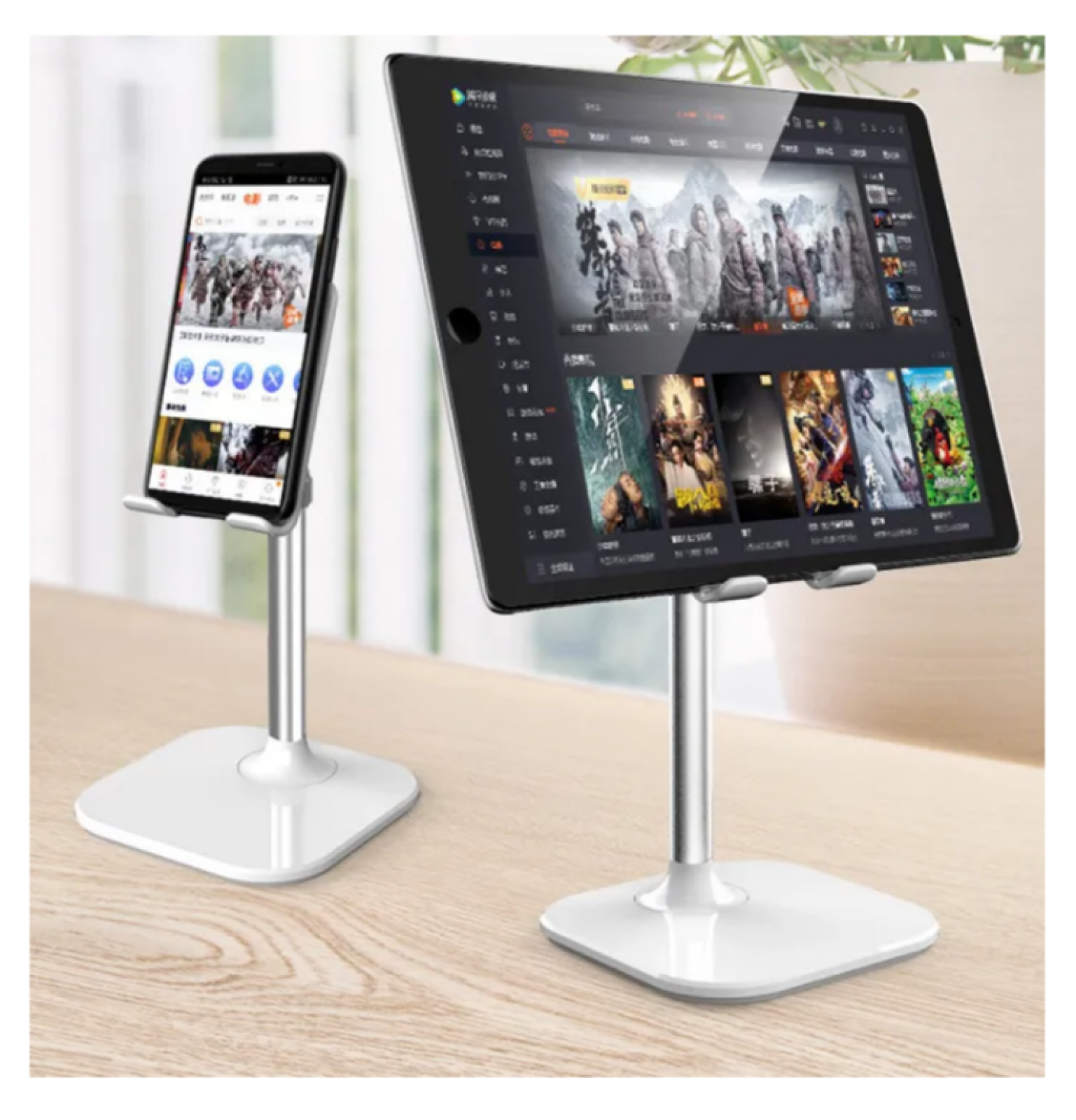 Поворотная металлическая подставка MyPads A151615 для телефонов и планшетов