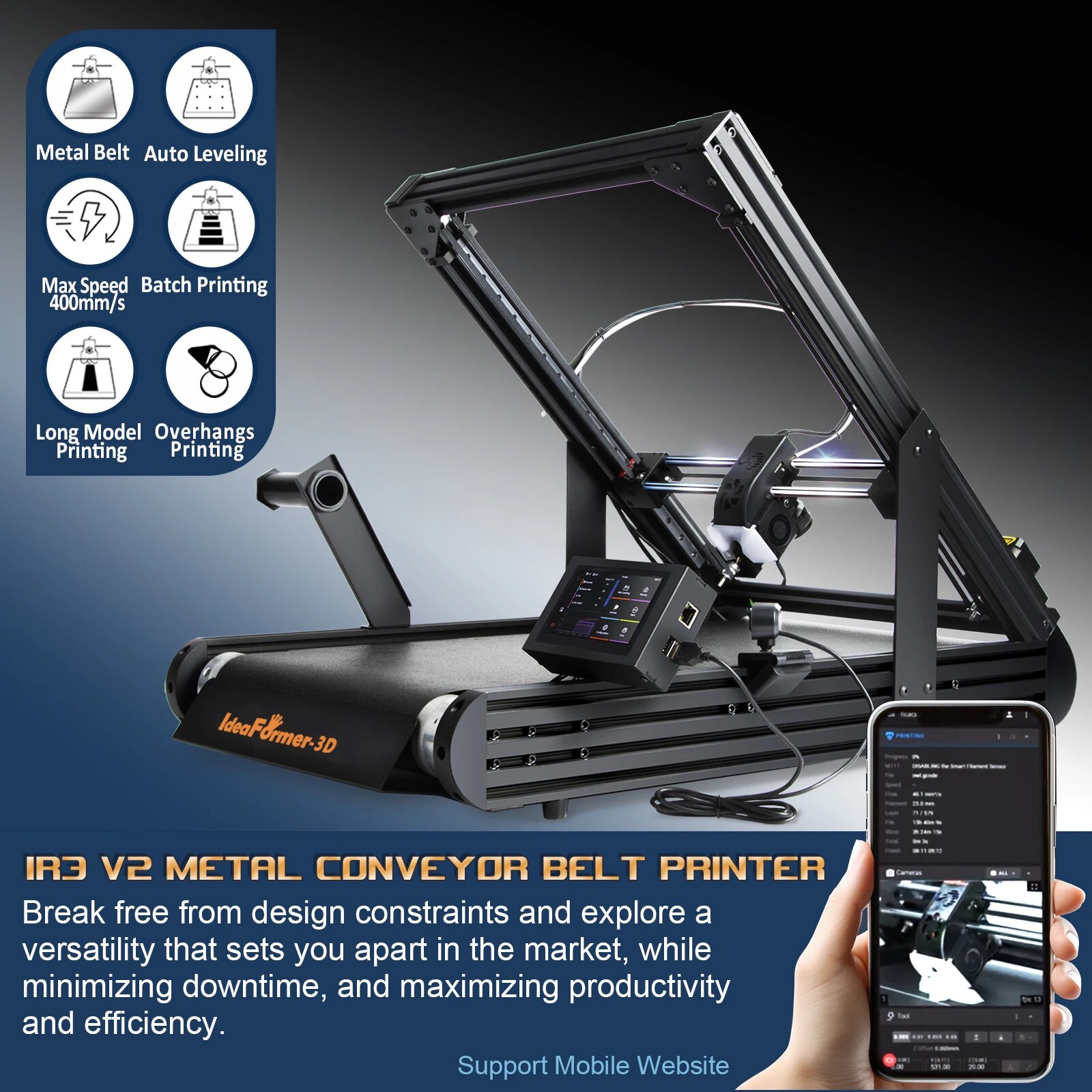 IdeaFormer IR3 V2 3D-принтер ЕС