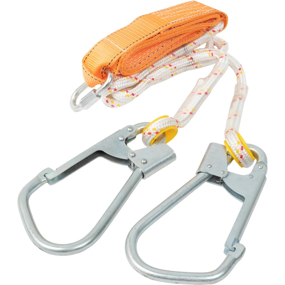 Строп из полиамидного каната двухветвевой с амортизатором аВКд с карабинами ТМ Gigant КР-03; КР-50