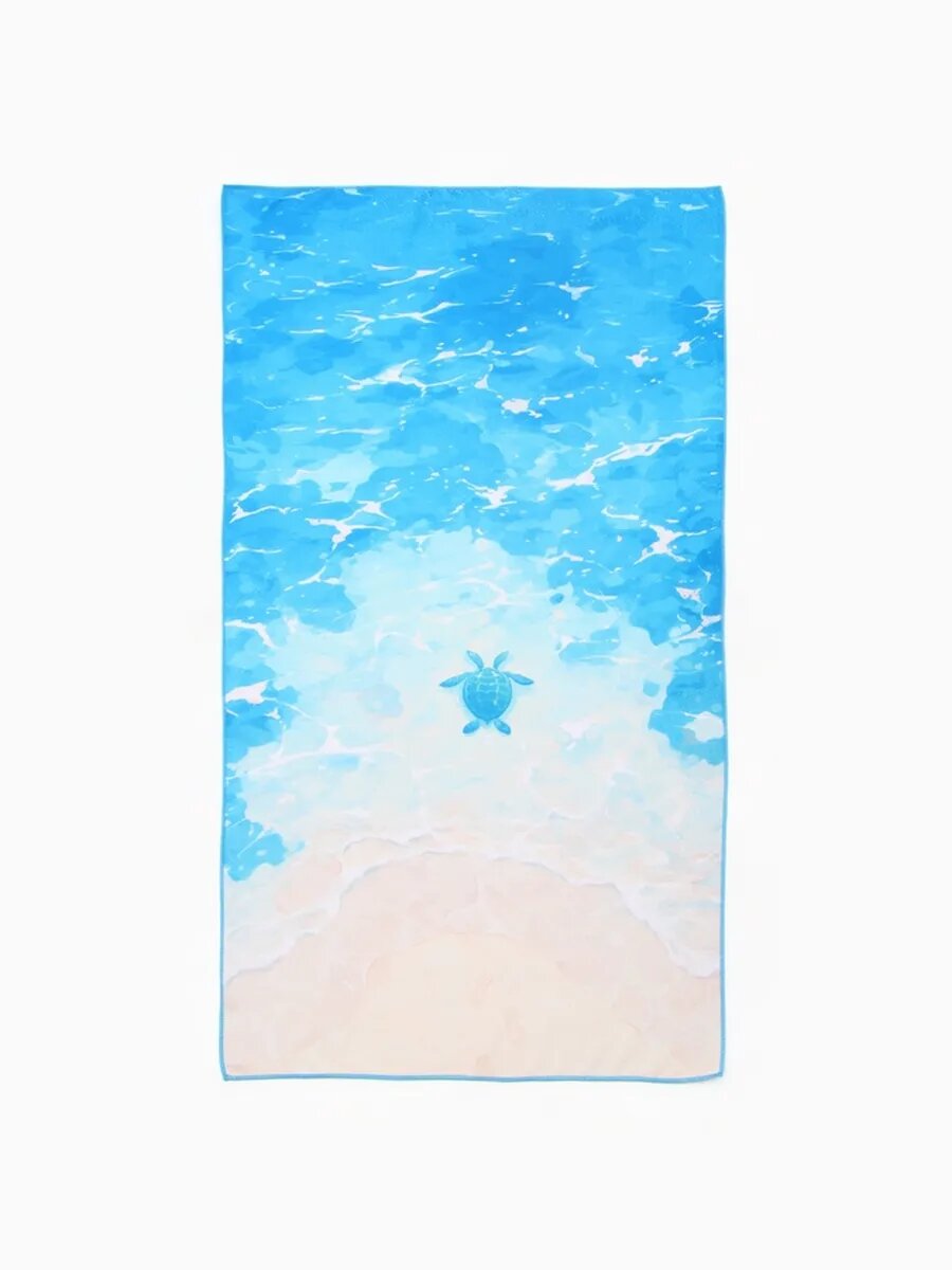 Полотенце пляжное «Этель» Sea, 70×140 см, микрофибра 200 г/м