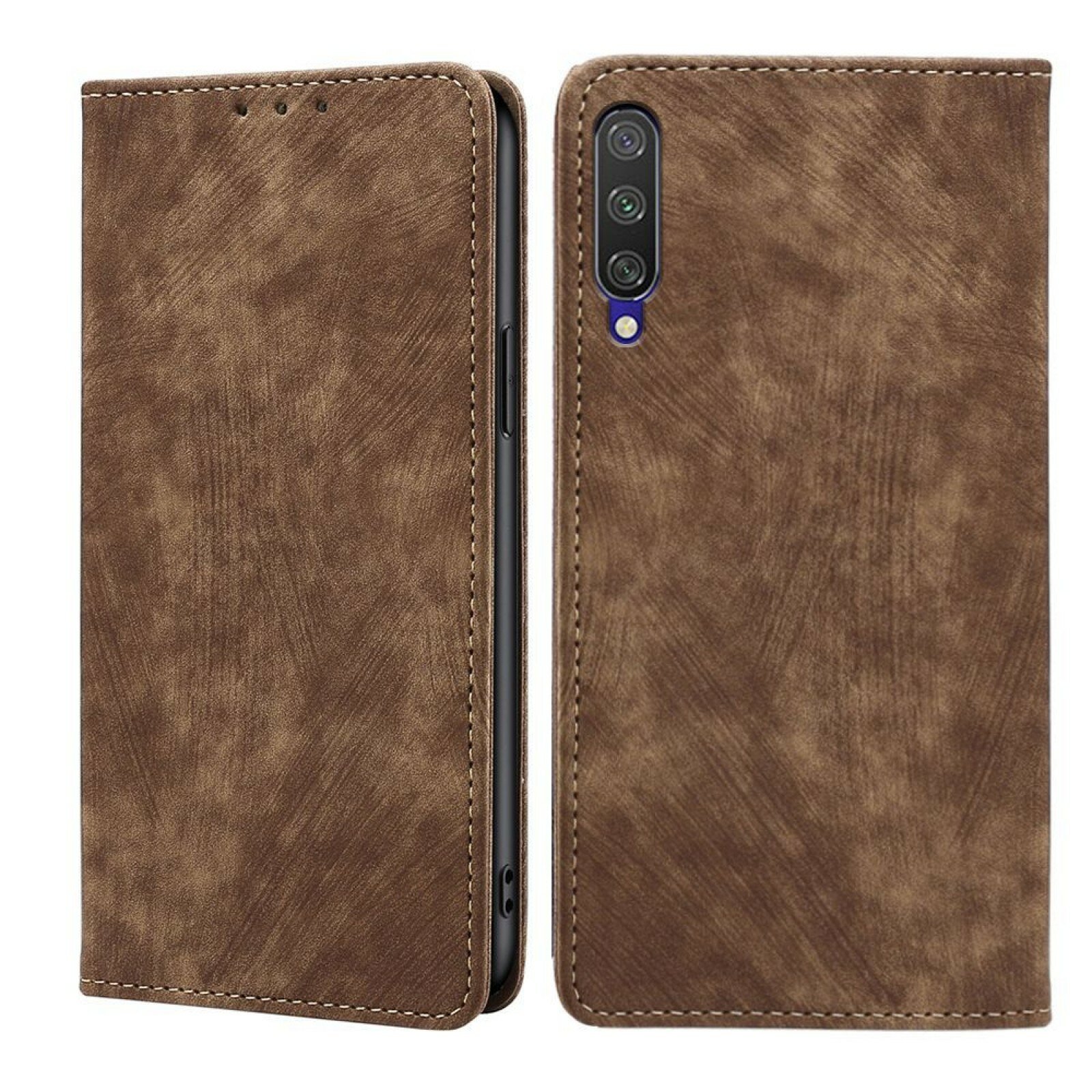 Чехол-книжка MyPads для Xiaomi Mi CC9e и Mi A3 с мягким прикосновением коричневый