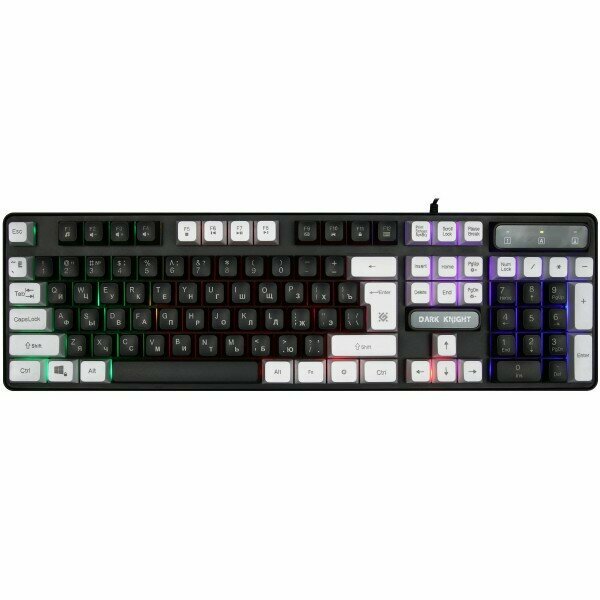 Клавиатура USB DEFENDER GK-077 DARK KNIGHT 45077