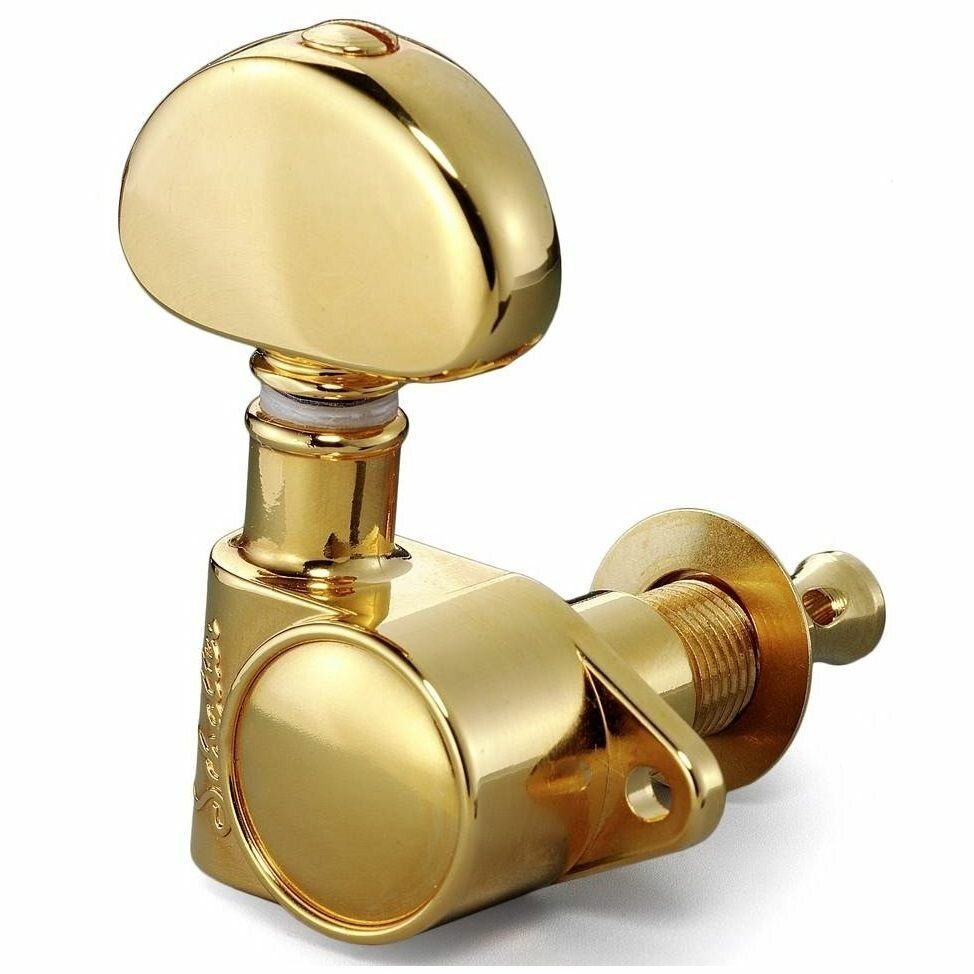 Schaller 5642 M6GOL Vintage/Gold колки электрогитары одинарные (6 в линию), золото