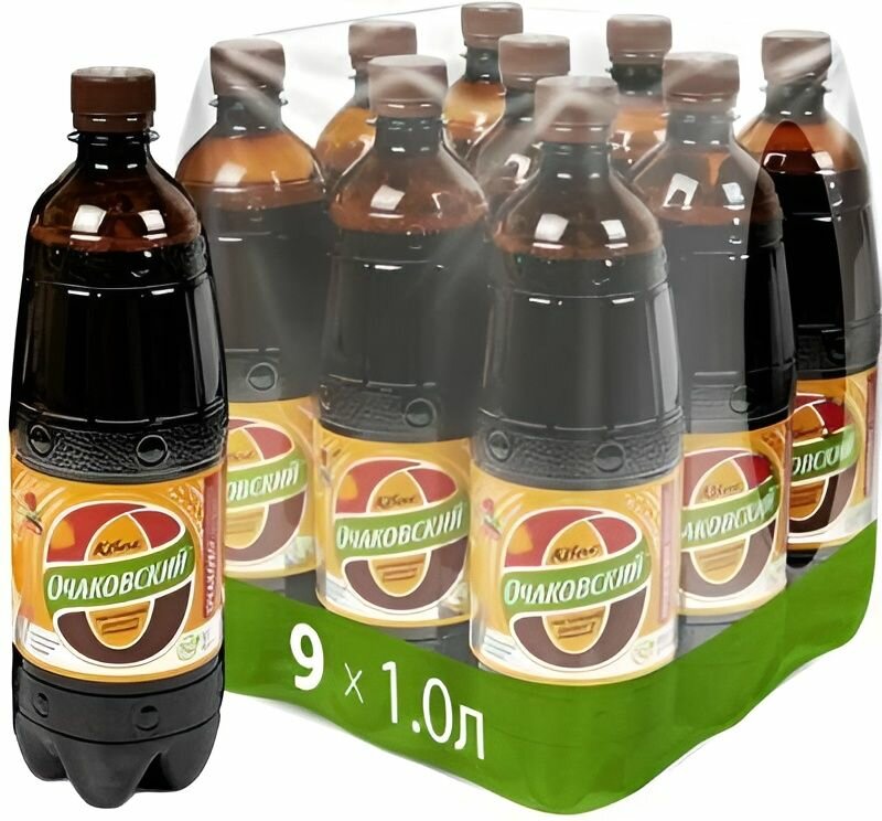 Квас Очаковский ПЭТ 1 х 9 шт