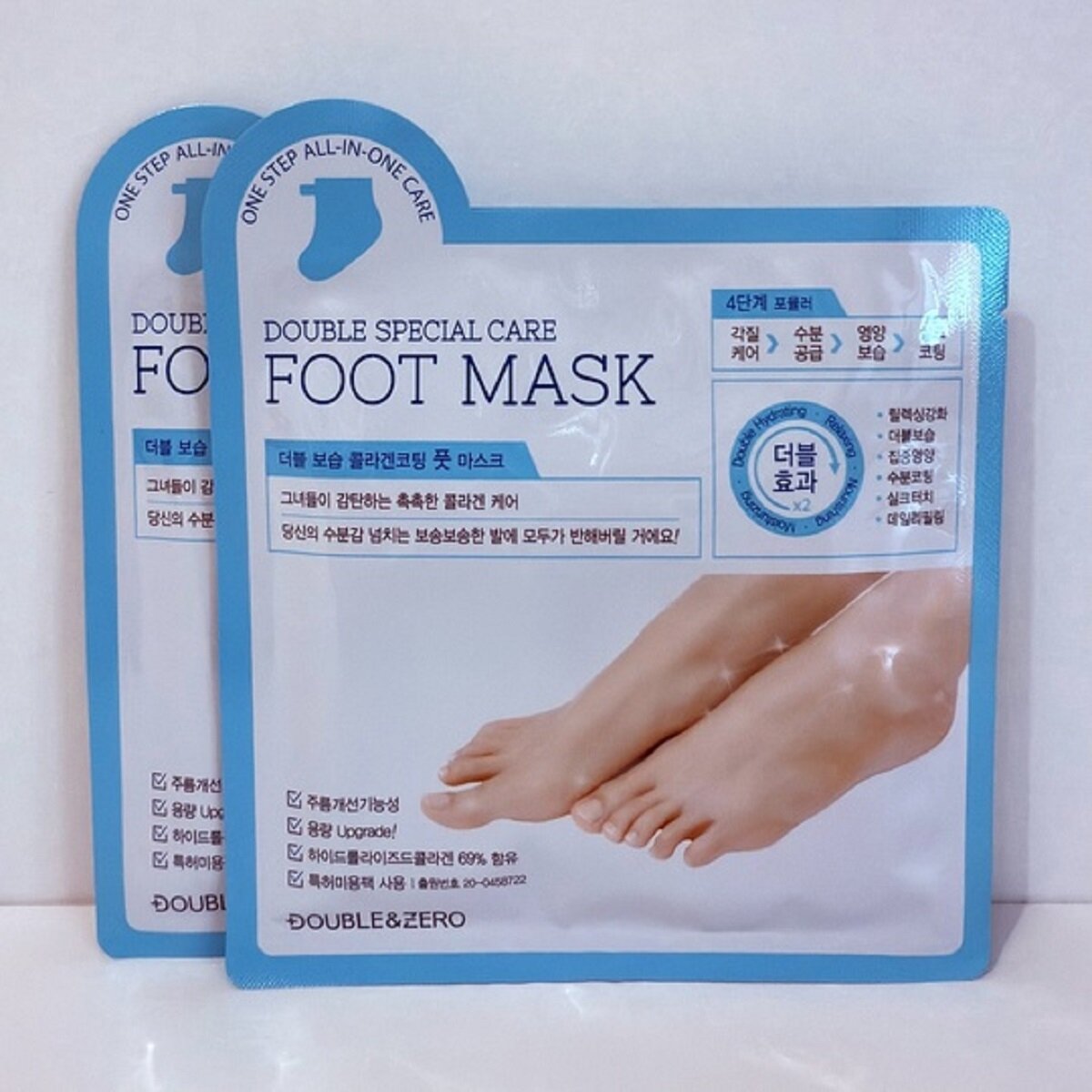 Double&Zero Маска-носки для ног (2шт) Double Special Care Foot Mask