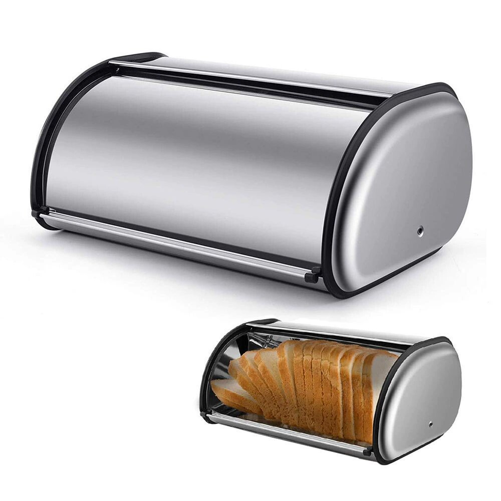 Хлебница "Универсал", нержавеющая сталь, Глянцевый,35х24х14 см