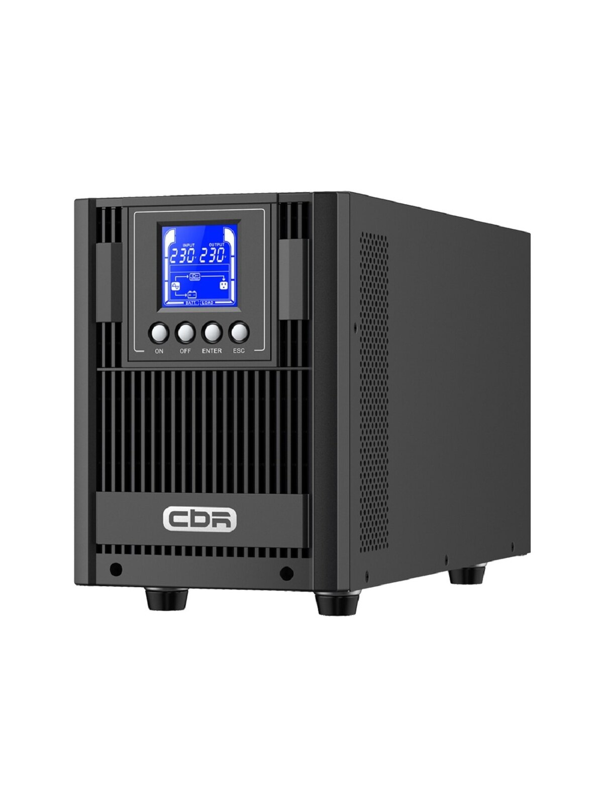 ИБП CBR ESSENCE ESN-2000 [Online 2000 VA / 2000 W, Tower, 4 x EURO, LCD, HID-USB, RS232, EPO, SNMP slot]