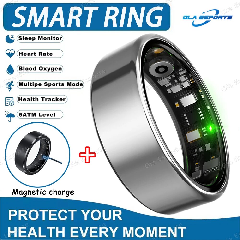 Ola Esporte Smart Ring 9, Серебряный, Silver