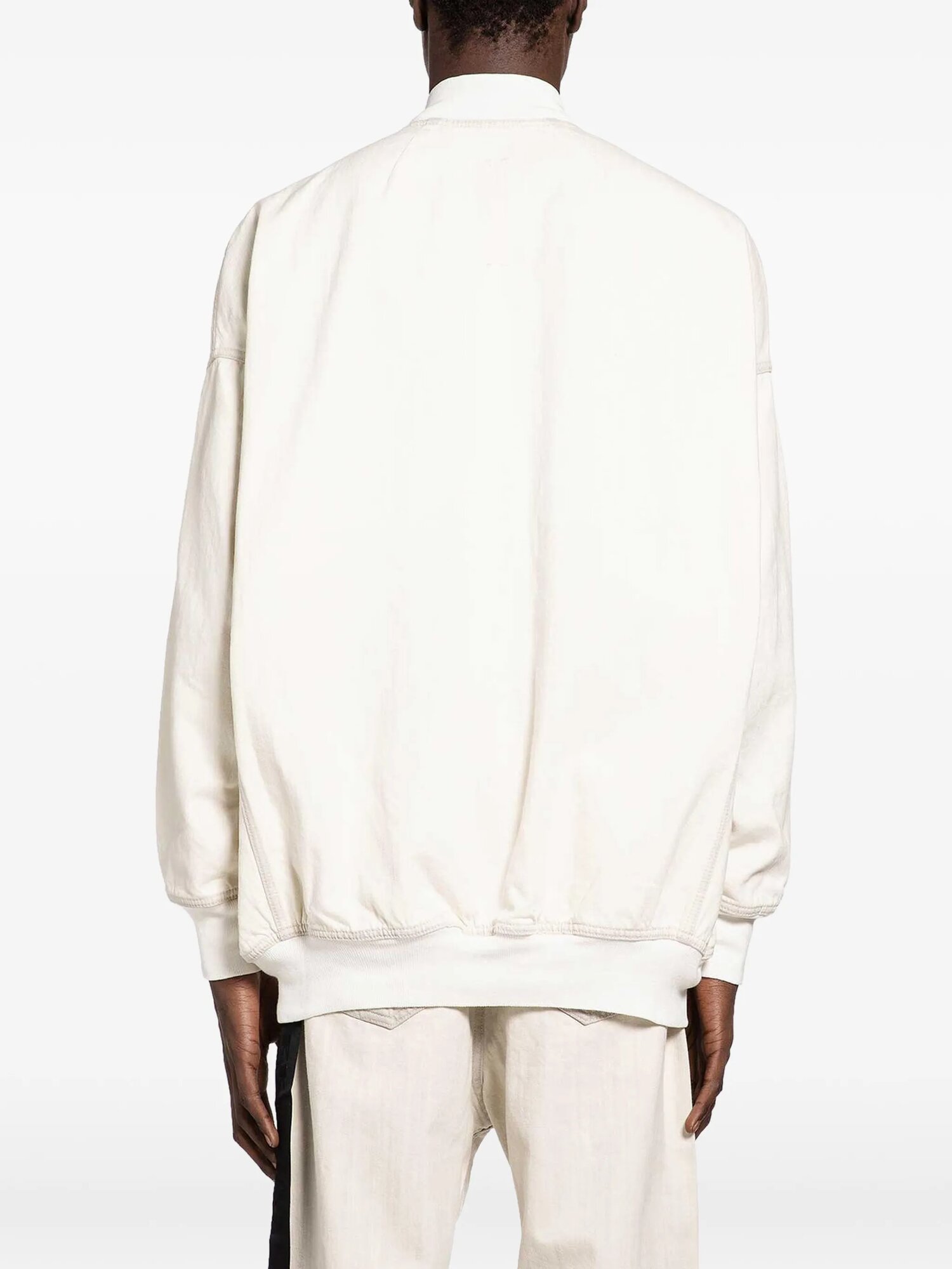 Бомбер Rick Owens Temple Jumbo Flight, размер 48, бежевый/белый — фото 1