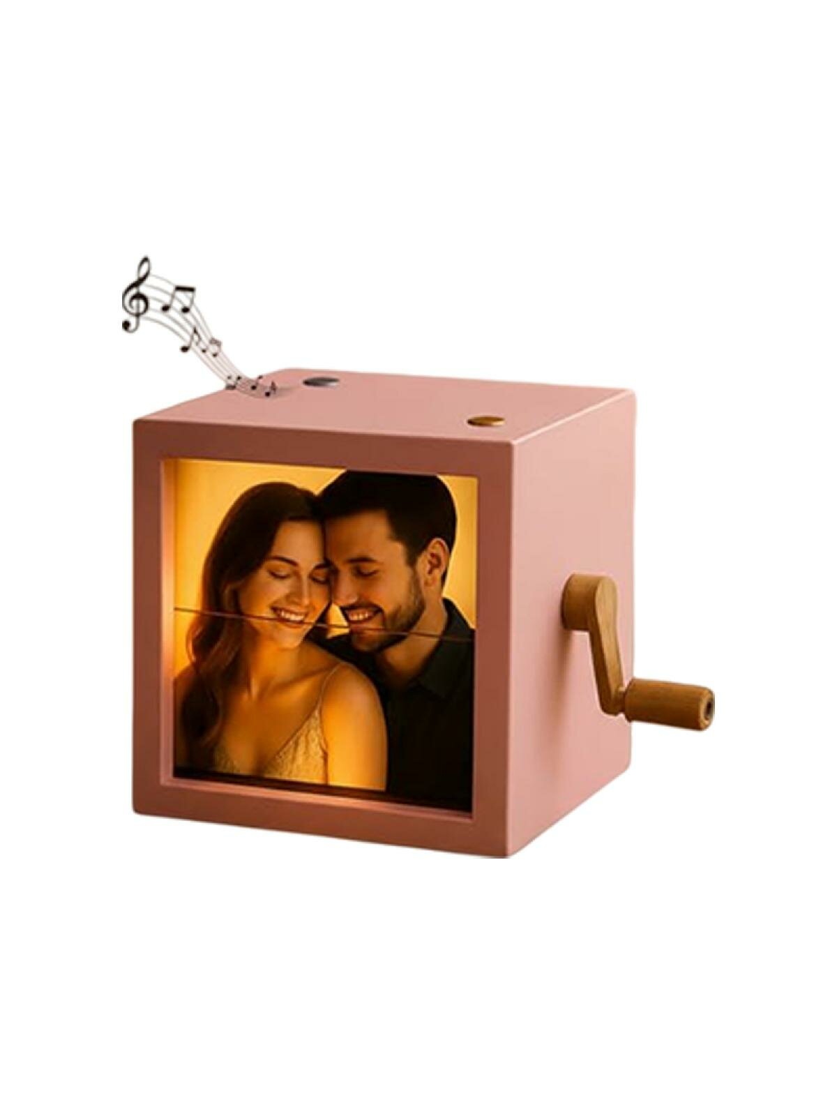 Анимация Рамки для Фото-Блокнота, Уникальная Машина, Механическая Коробка для Фотографий для Ноутбука с Ручным приводом, с фотографиями, Которые Могут Воспроизводить Песни, Уникальные Фотоподарки для Женщин и Мужчин