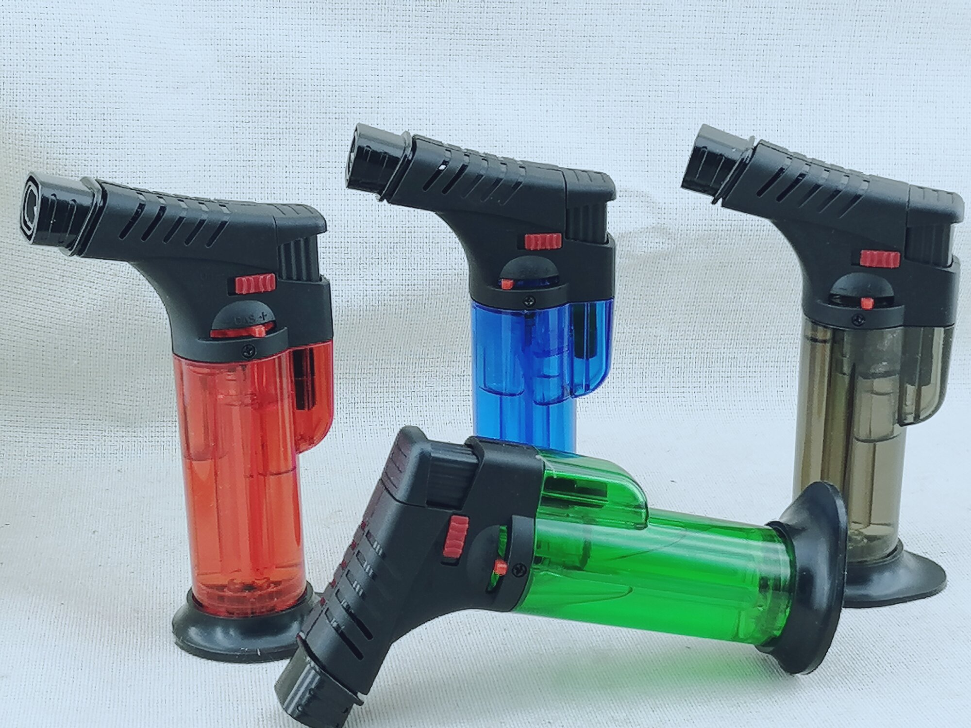 Зажигалка туристическая, горелка для камина, для мангала два сопла, 4 штуки, без газа, НЕ заправлена