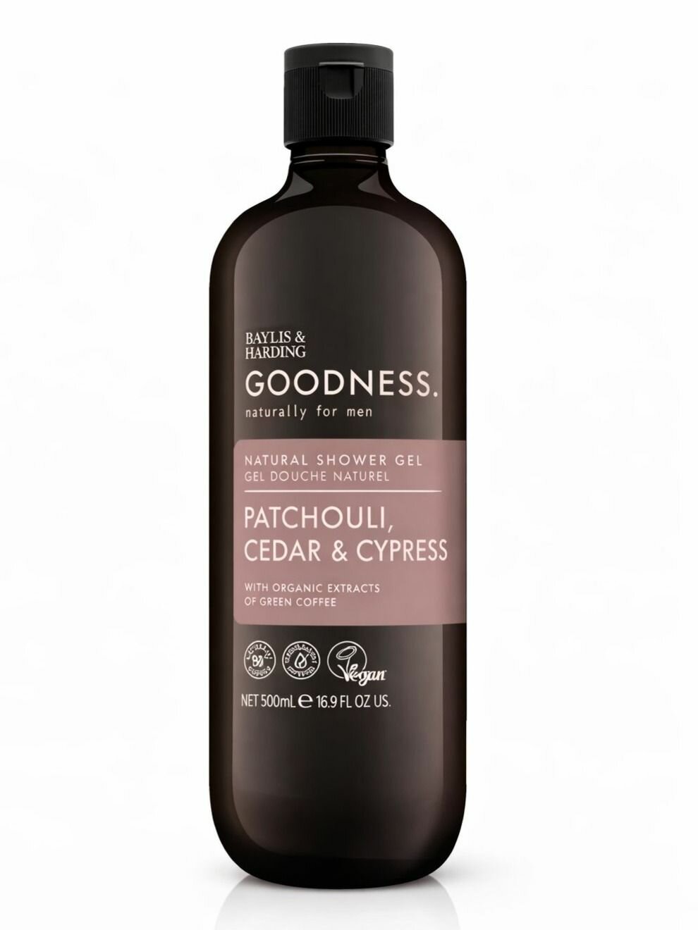 Baylis & Harding, Goodness Men Patchouli, Cedar & Cypress, Гель для душа, 500 мл
