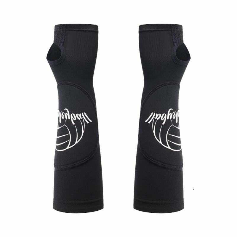 Эластичные защитные нарукавники для волейбола (взрослые/подростки), Черный - L/XL