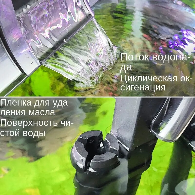 Фильтр для аквариума внешний CBG-500S "три в одном" для аквариумов до 50 литров, 6 Вт, ABS пластик — фото 1
