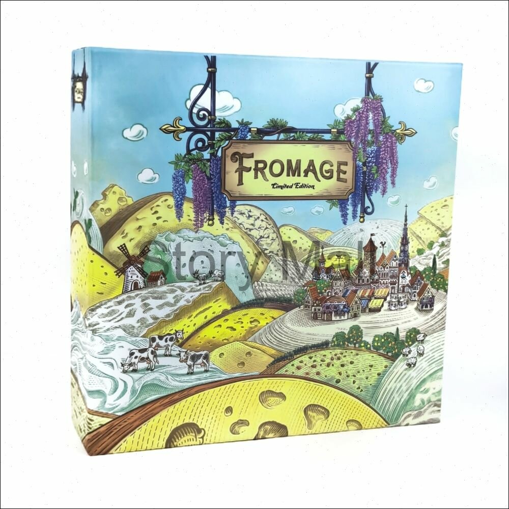 Настольная игра FROMAGE (Китайская версия): Семейная сырная стратегия для 1-4 игроков, 30-45 мин. Веселая игра с расстановкой рабочих в стиле французской сыроварни