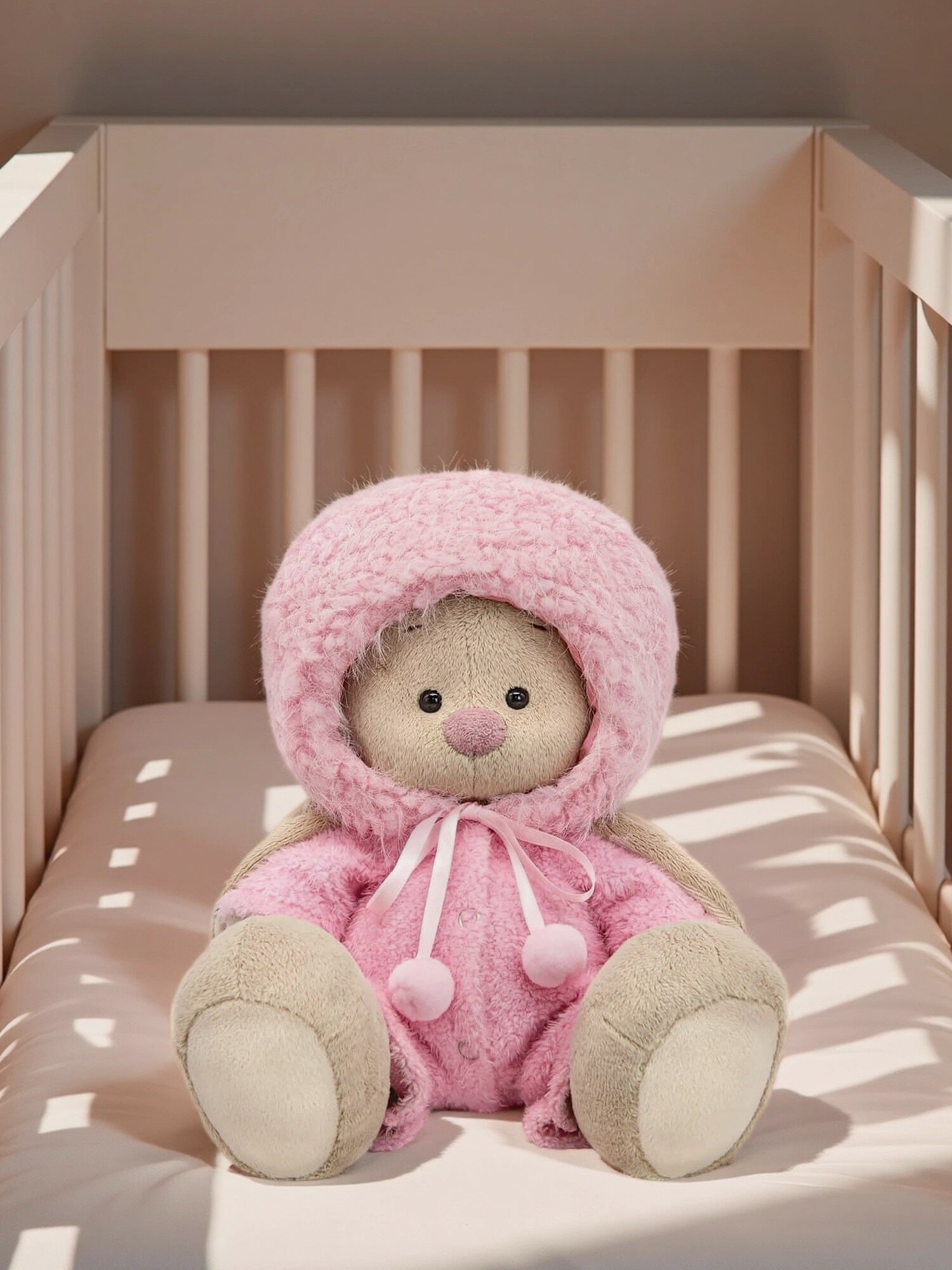 Мягкая игрушка Budi Basa Зайка Ми в меховой шапке и комбинезоне (малый)