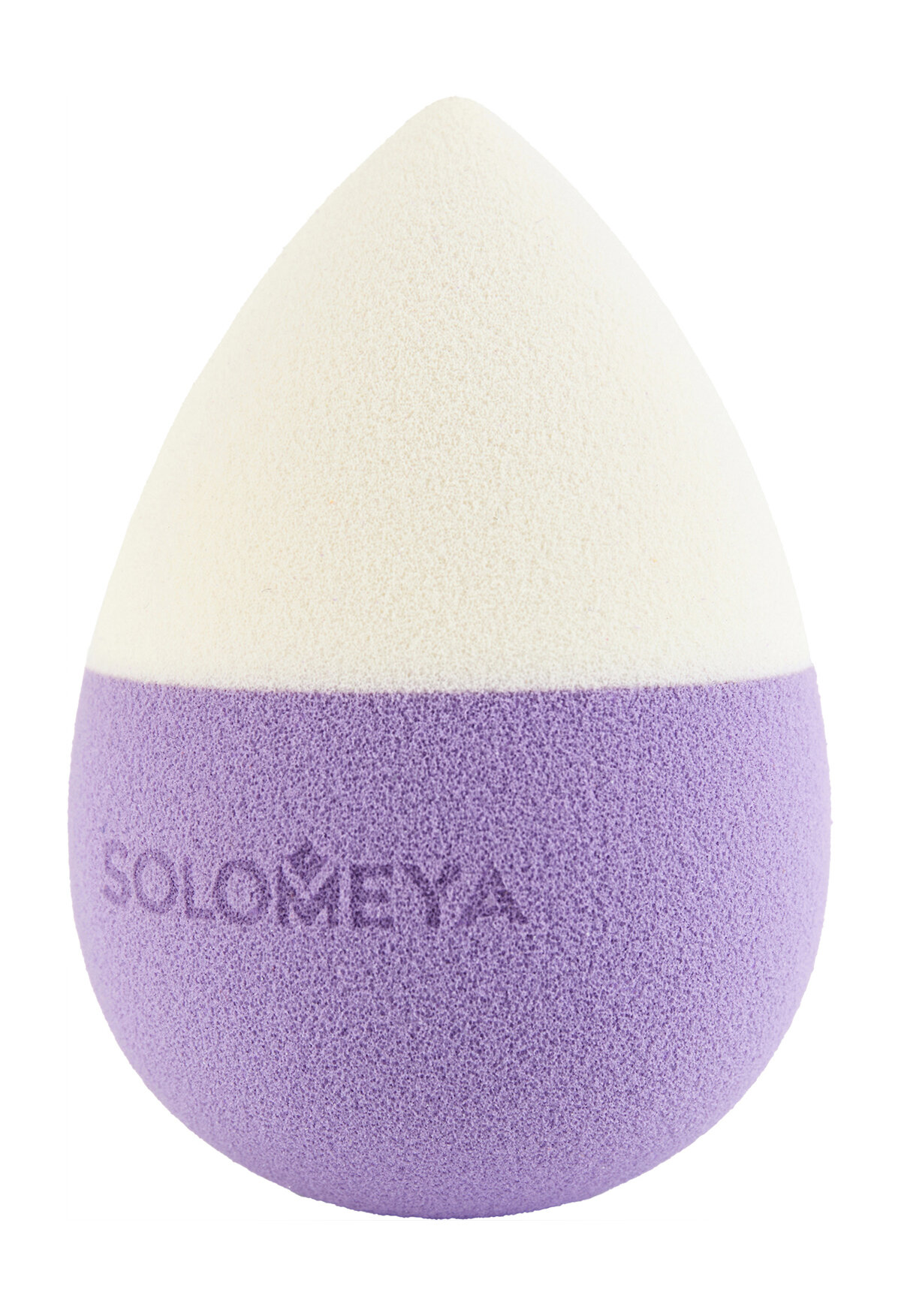 SOLOMEYA Спонж для макияжа Капля, Viola&Cream
