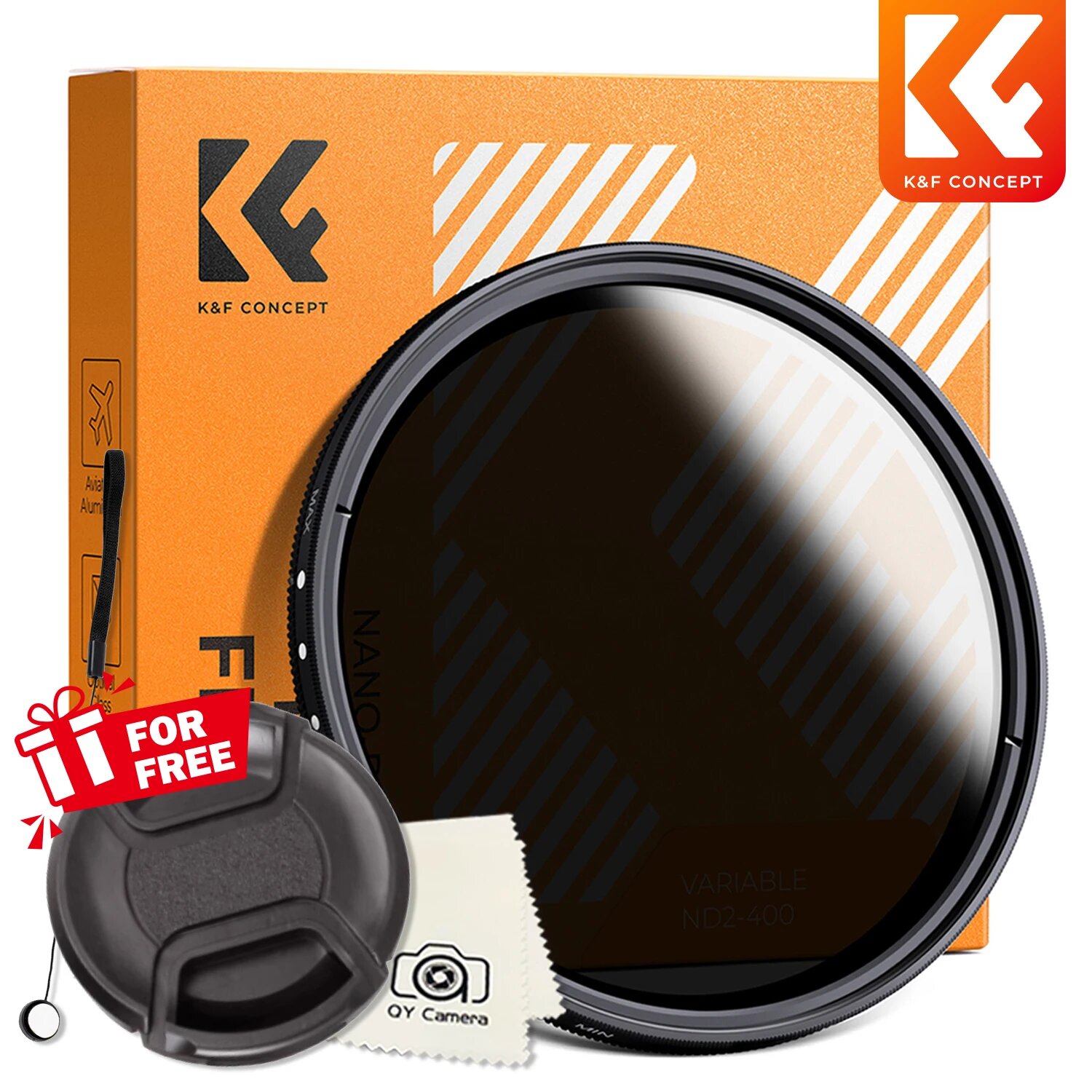 K&F Concept ND2-400, 82mm, 9 ступеней
