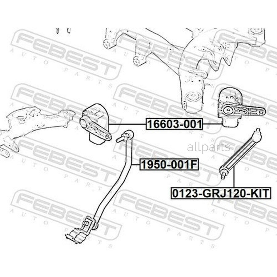 FEBEST 1950-001F Тяга датчика положения кузова BMW X3 F25