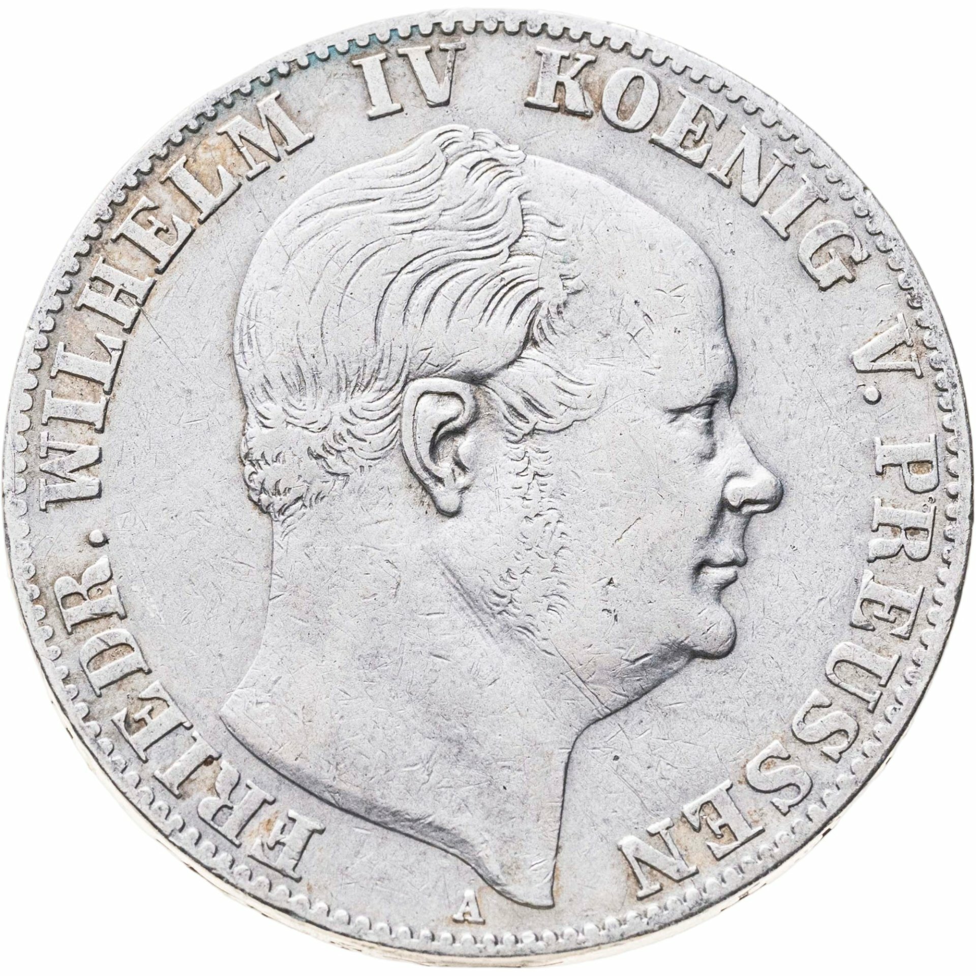 Германия Пруссия 1 союзный талер vereinsthaler 1859 "A", Серебро 900, в сохранности XF