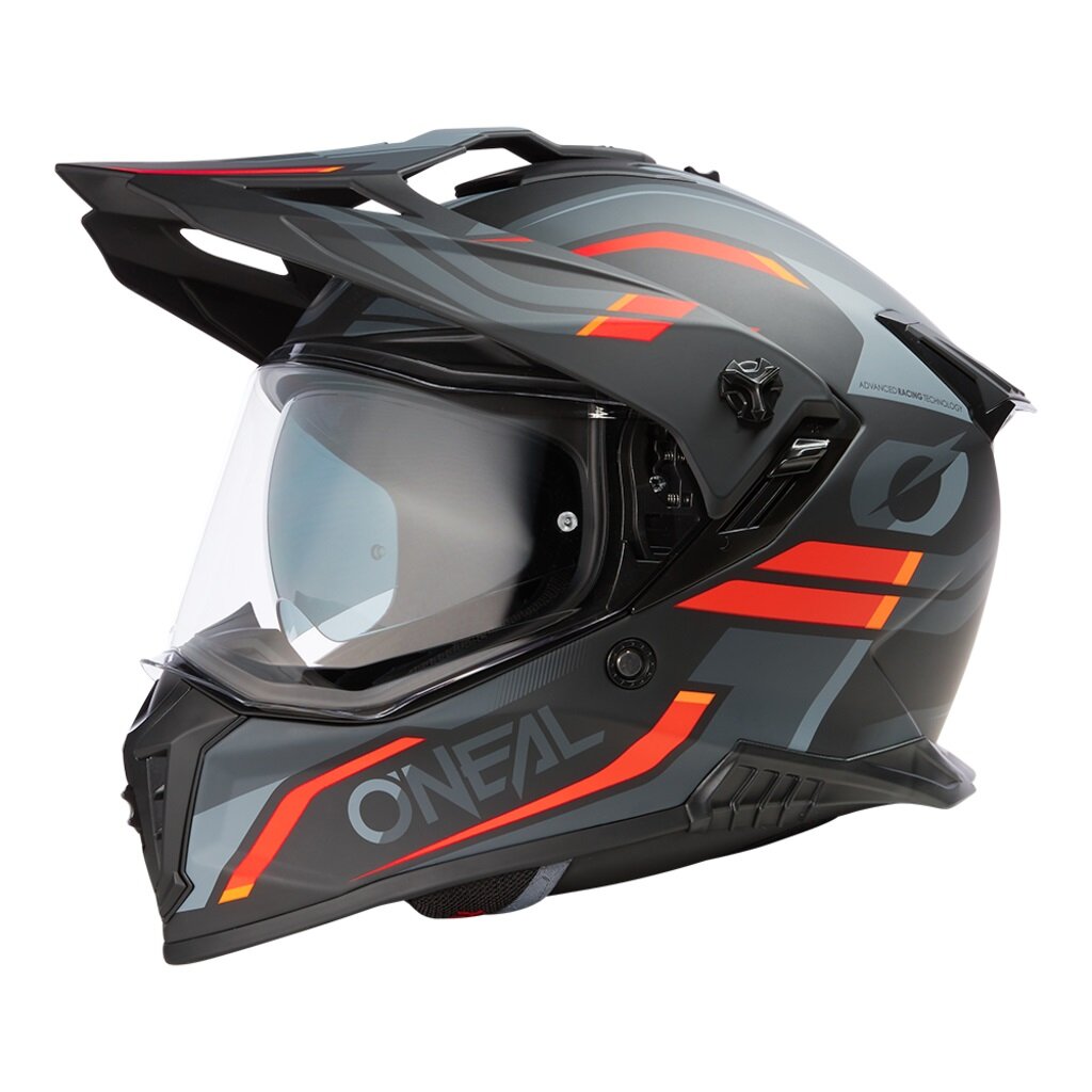 Мотошлем Oneal A-SRS Spike black-red. L. Черный-красный