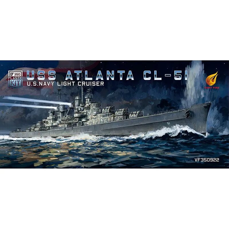 VERYFIRE VF350922 1/350 US Light Cruiser Uss Atlanta сборная модель корабля
