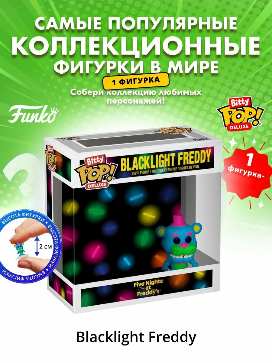 Фигурка Funko Bitty POP! Deluxe FNAF Blacklight Freddy 84872