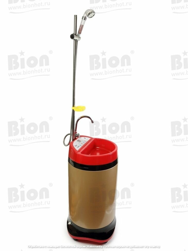 Мобильный душ Bion MS-60L, подогрев воды, 60 л, нержавеющая сталь