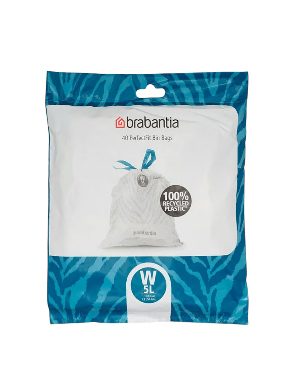 Мешок для мусора Brabantia PerfectFit W 5л 40шт с затягивающейся лентой