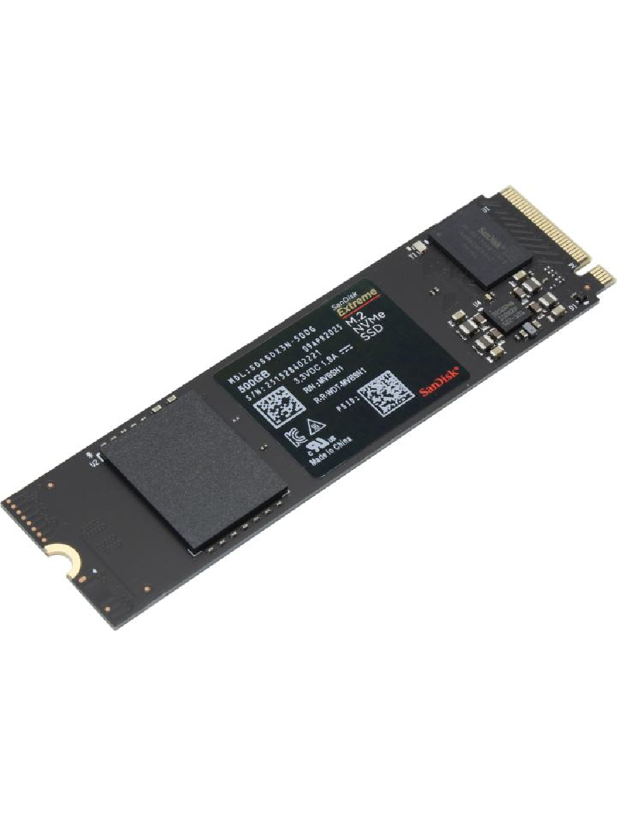Накопитель SSD SanDisk SDSSDX3N-500G-G26 М.2 2280, 500ГБ, 3 бит TLC, 3D NAND, TLC, PCIe 4.0 x4