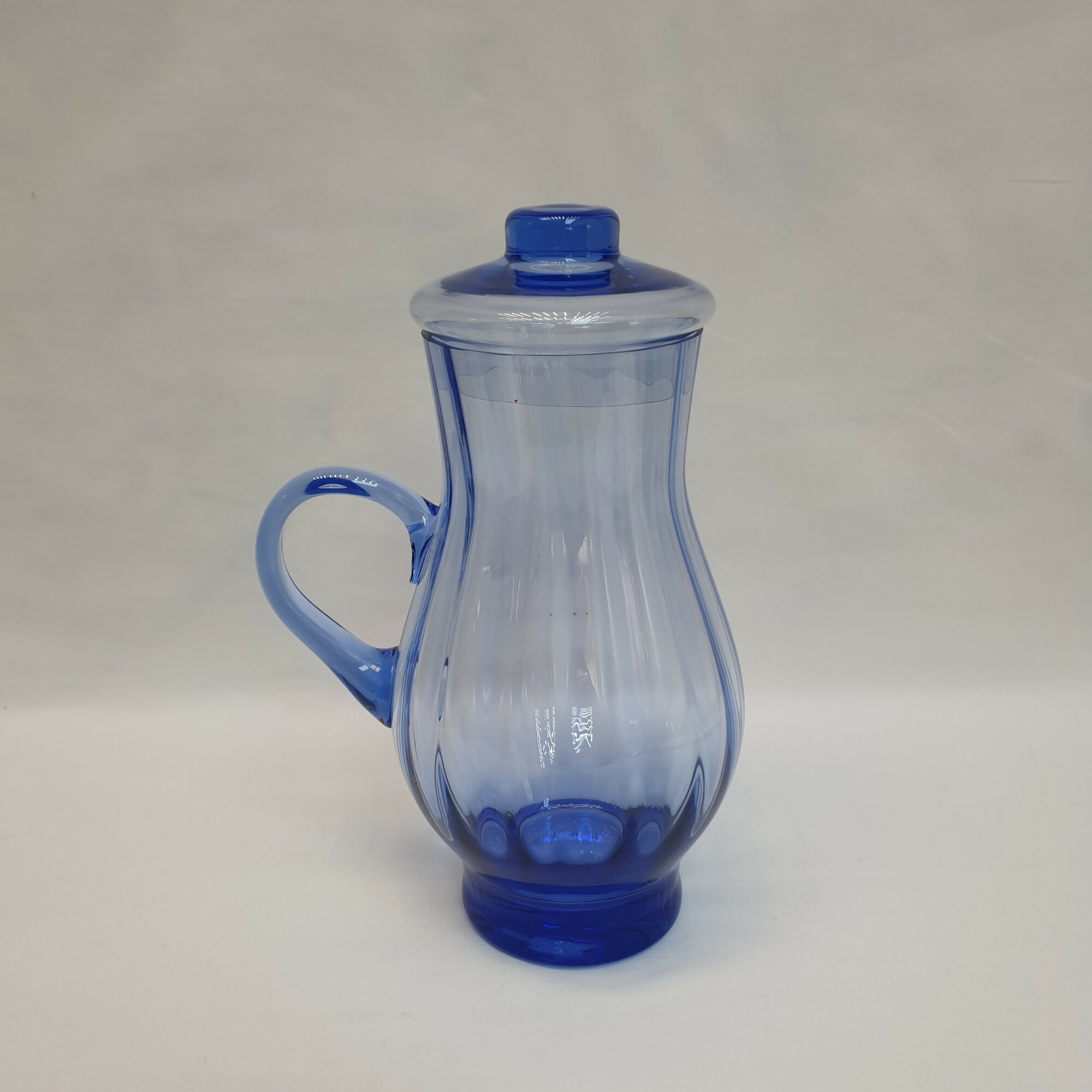 Кувшин на 1500 мл, цветное стекло. Винтаж, СССР.