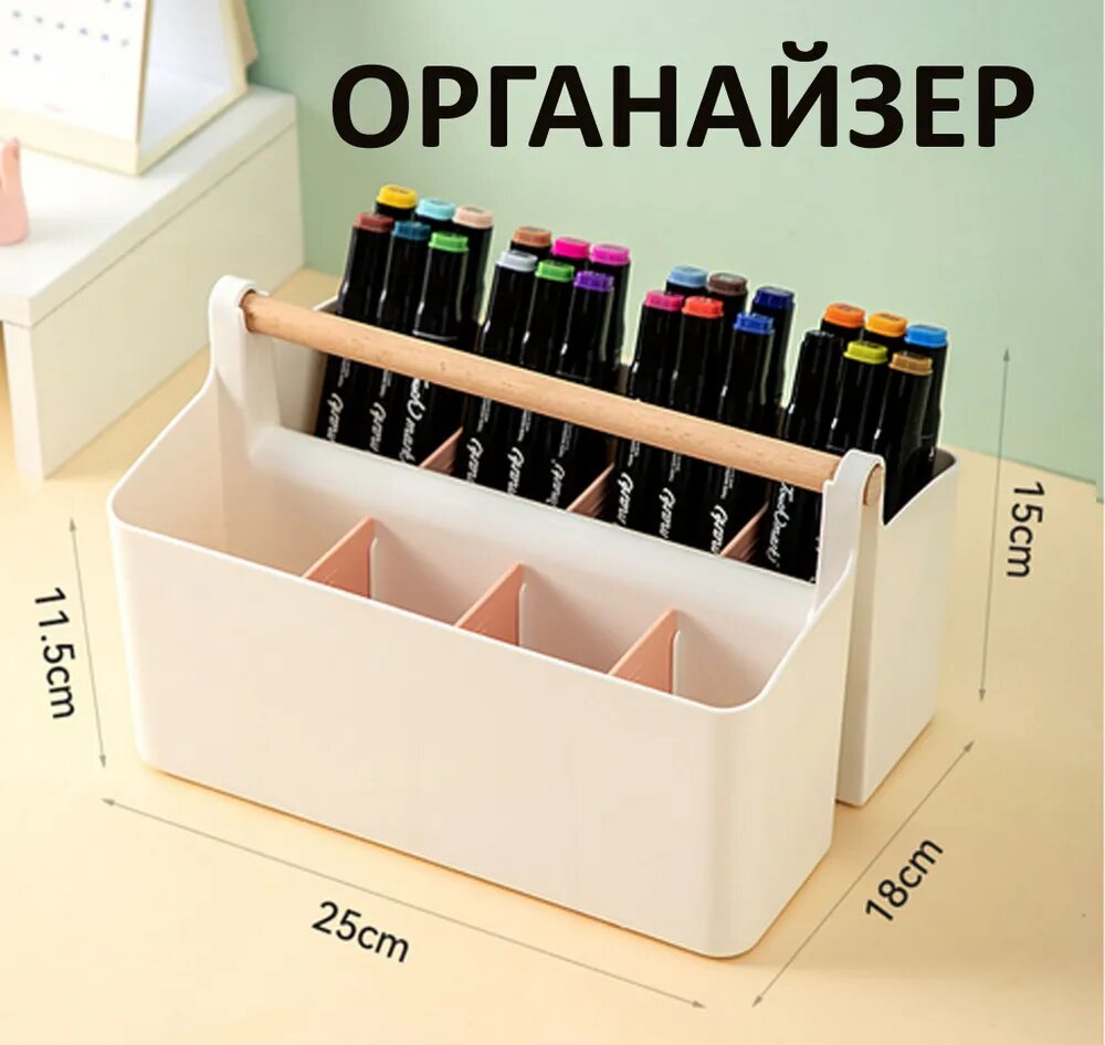 Стильный бестселлер для систематизации косметики, ниток, инструментов и канцелярских принадлежностей