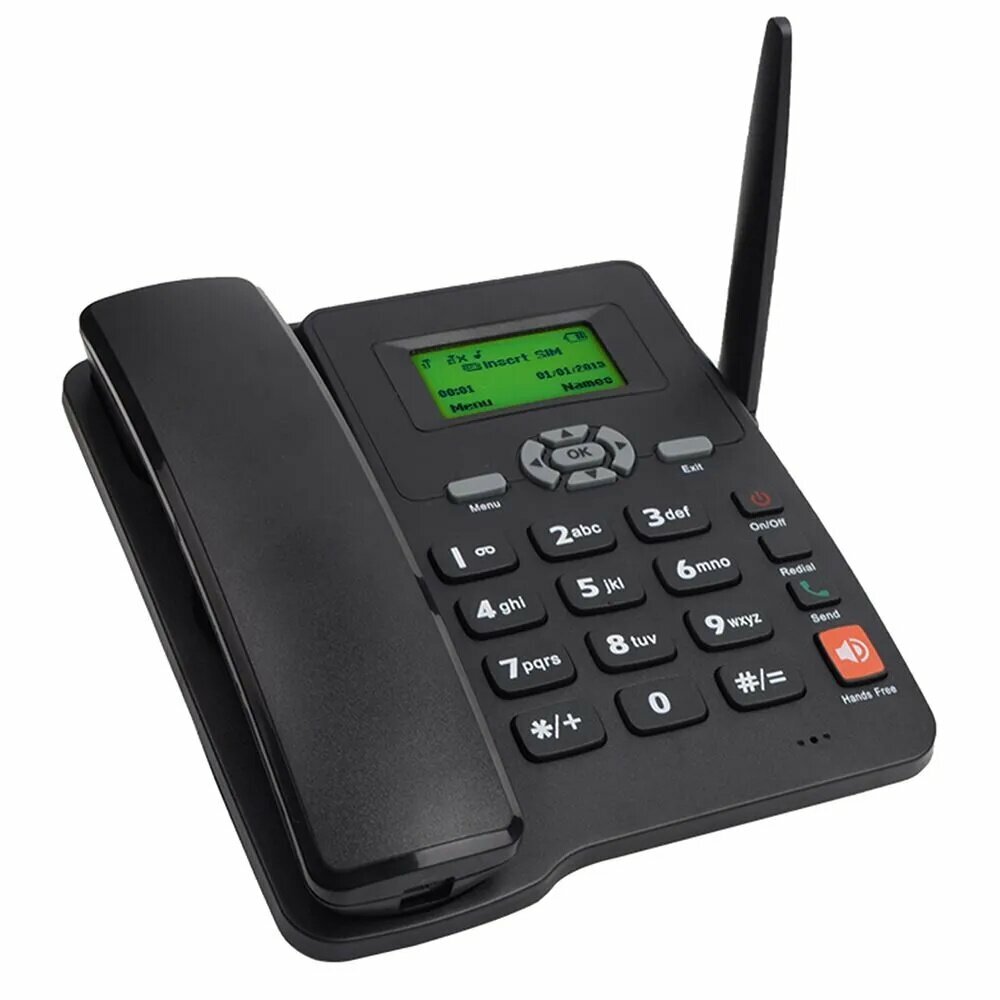 Беспроводной телефон Поддержка настольного телефона GSM 850/900/1800/1900 МГц Двойная SIM-