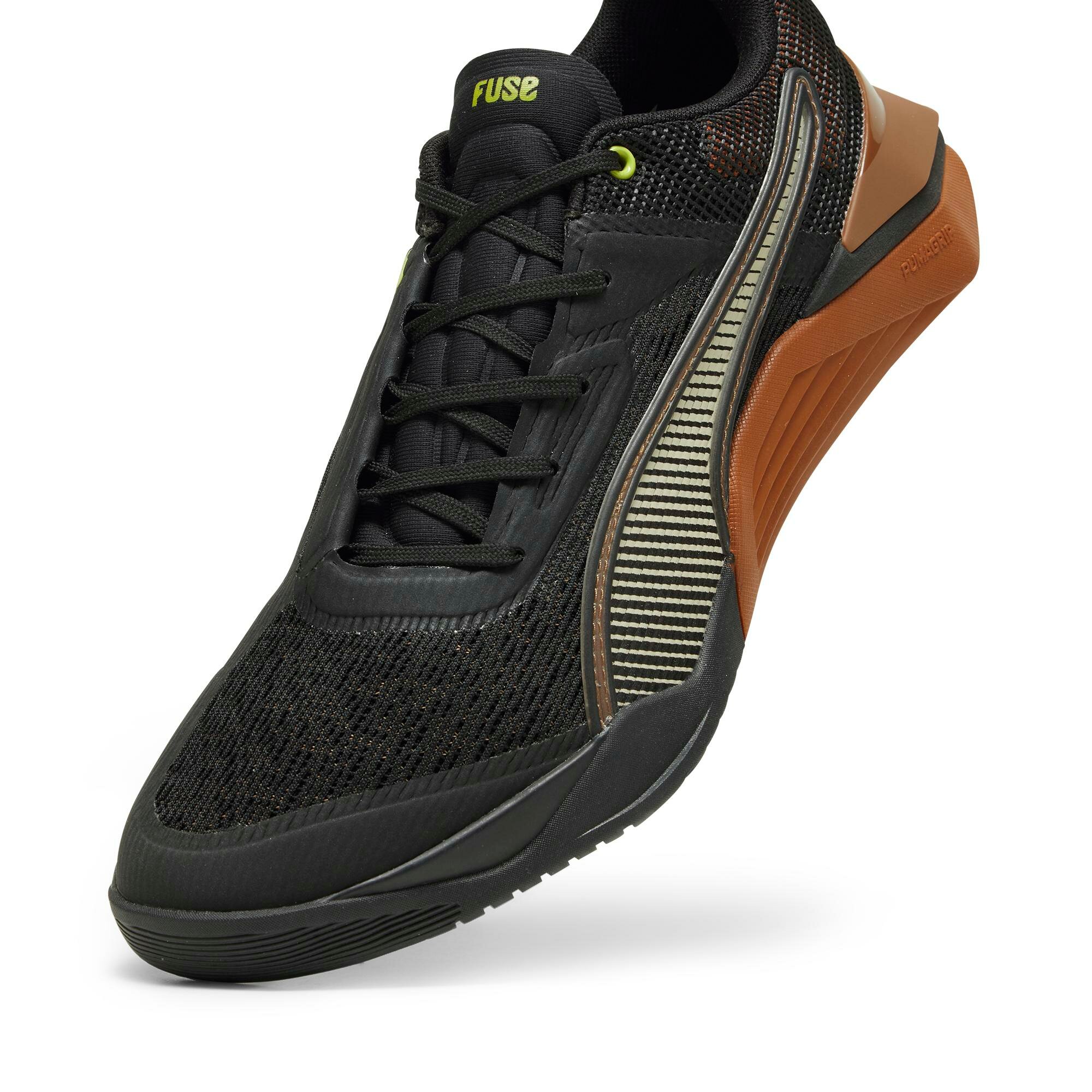 Кроссовки PUMA Fuse 3.0, полнота R, размер 8 UK, черный/коричневый — фото 1