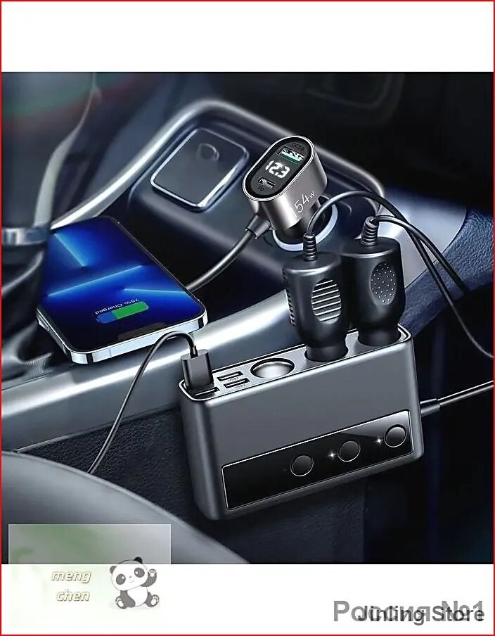 JOYROOM JR-CL06 Разветвитель автомобильного прикуривателя 4 USB порта 12V 24V — фото 1