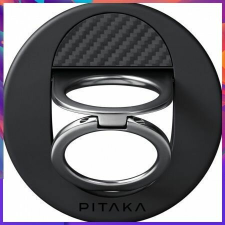 Магнитная подставка /кольцо с NFC Pitaka MagEZ Grip 3, черный
