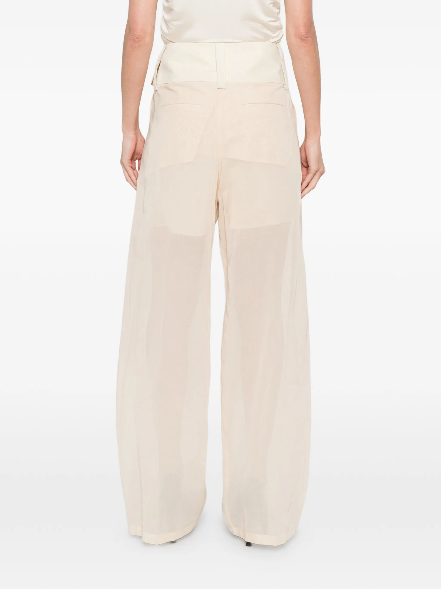 Брюки SPORTMAX Pleated high-waisted trousers, размер 38 — фото 1