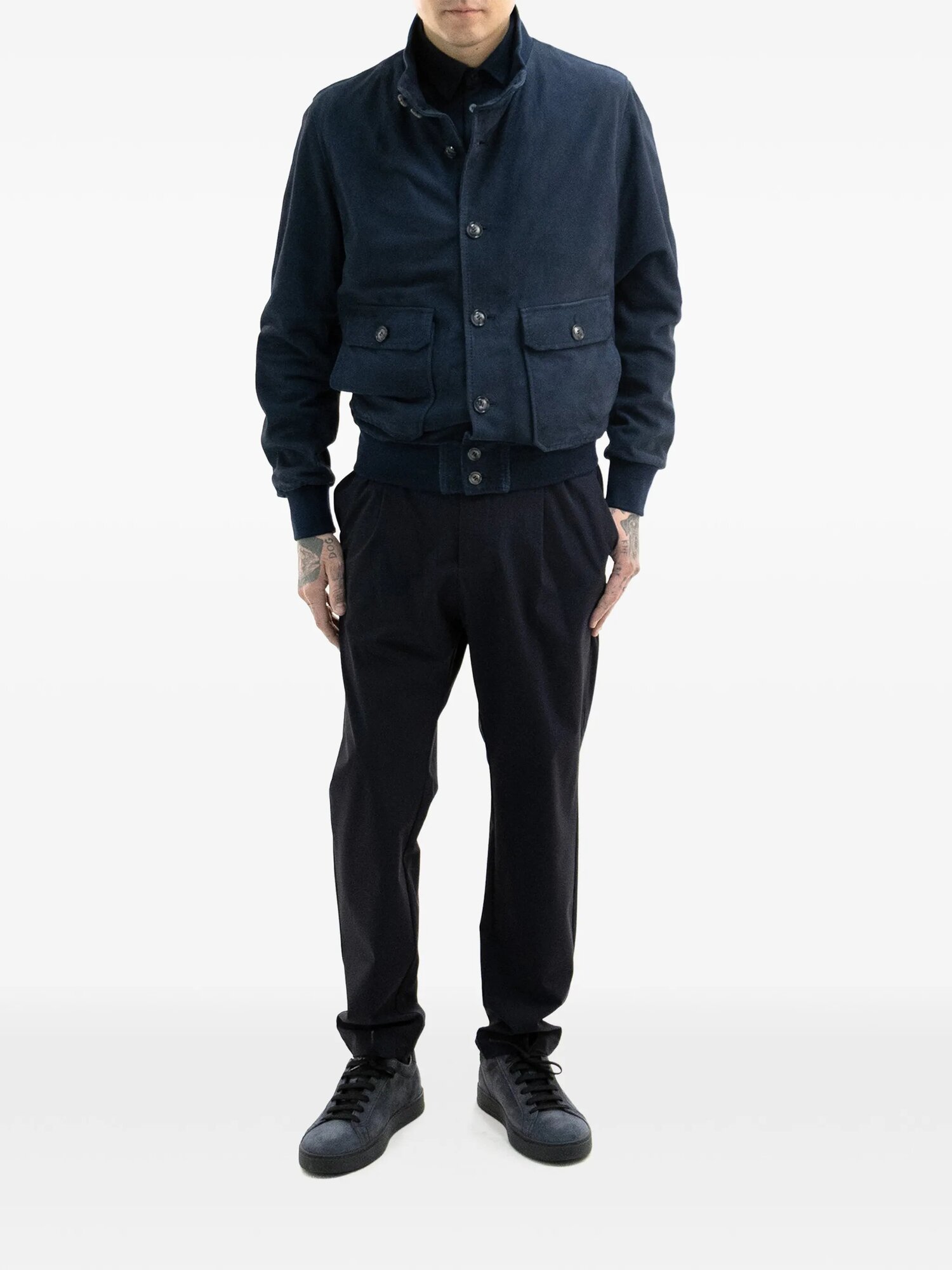 Куртка Barba Button pocket jacket, размер 50, blue — фото 1