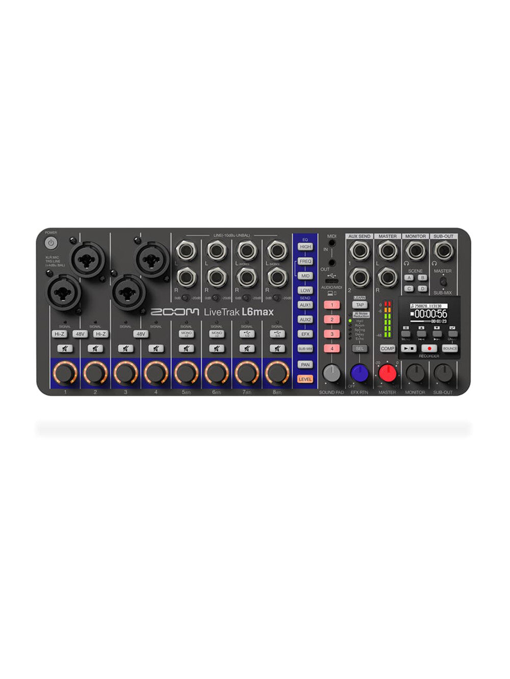 12-канальный микшер и рекордер Zoom LiveTrak L6max