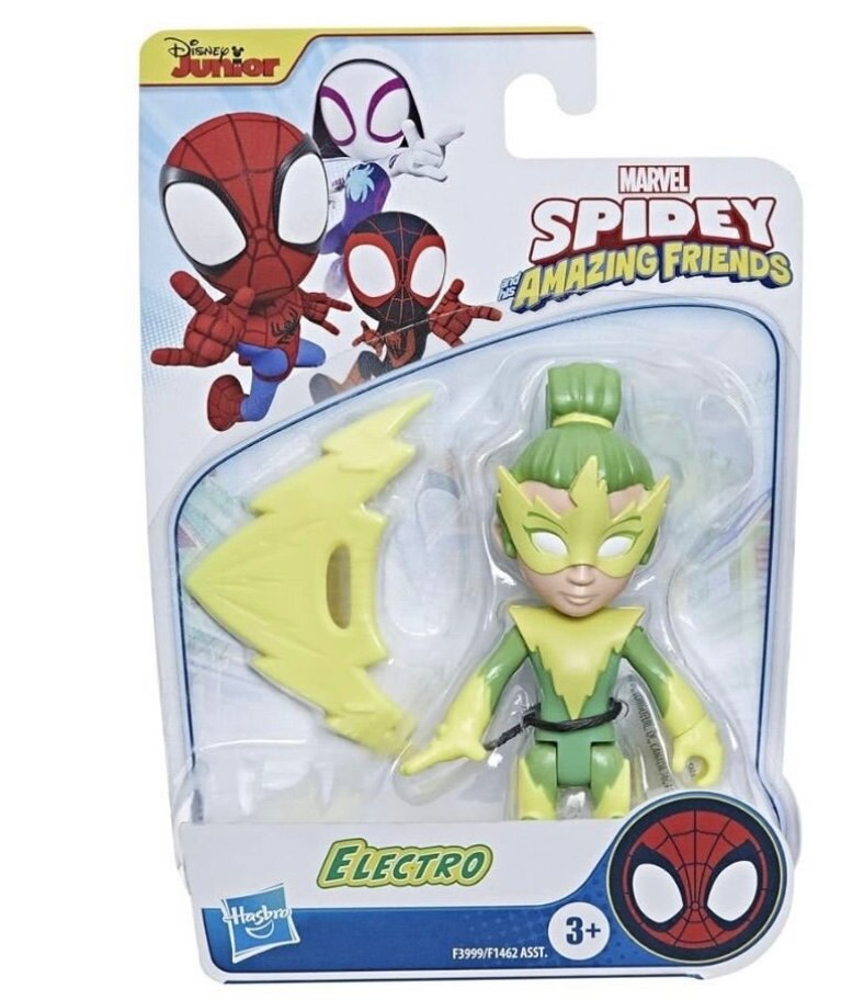 Disney Junior Marvel Hasbro Spidey and his Amazing Friends: Фигурка Электро Паучок 10 см