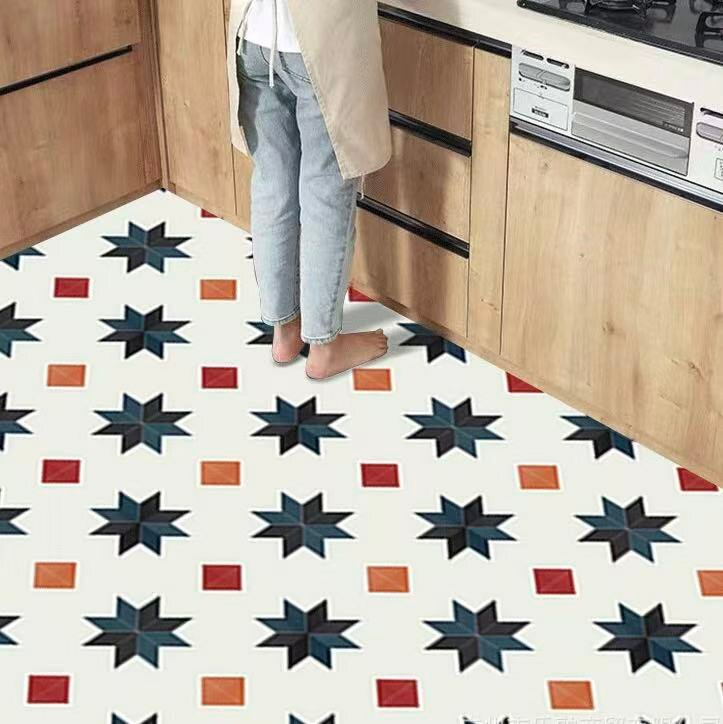 В ванной и на кухне плитка для пола, водонепроницаемая и противоскользящая, 500*60 см